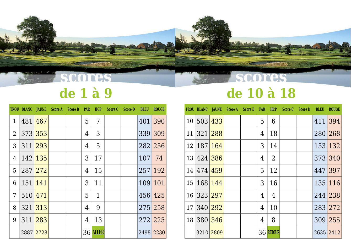Golf de Mormal - Parcours 18 Trous